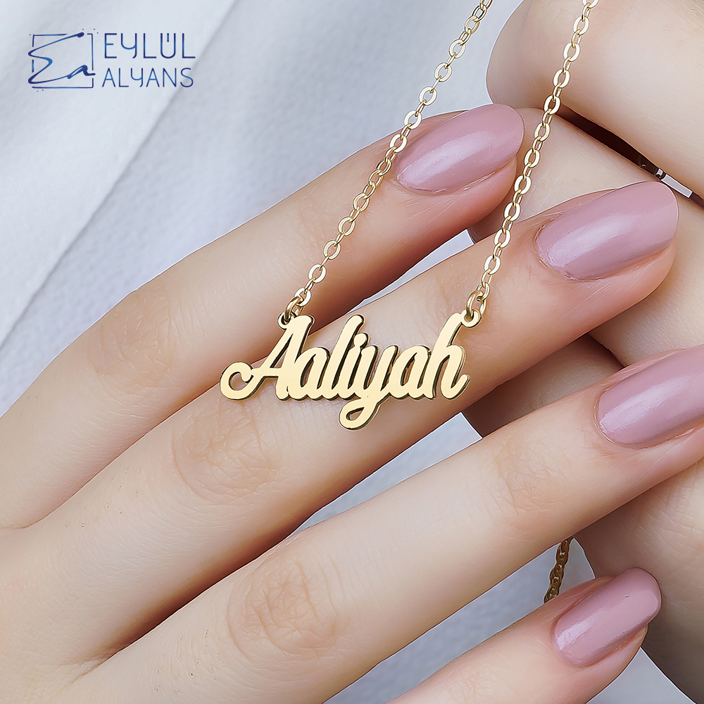 Aaliyah Name Necklaces - Eylül Alyans